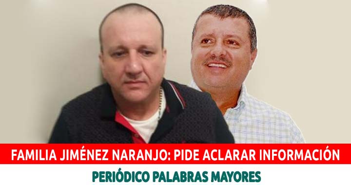 Familia Jiménez Naranjo: pide aclarar información - Periódico Palabras ...